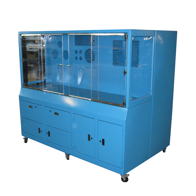Custom Painted Steel Cabinet w/ Lexan Windows – Heritage Manufacturing ...
