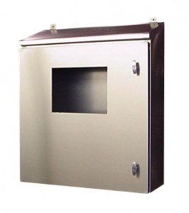 Stainless Steel Electrical Enclosures – Single Door Sloped Top (36″Hx36 ...