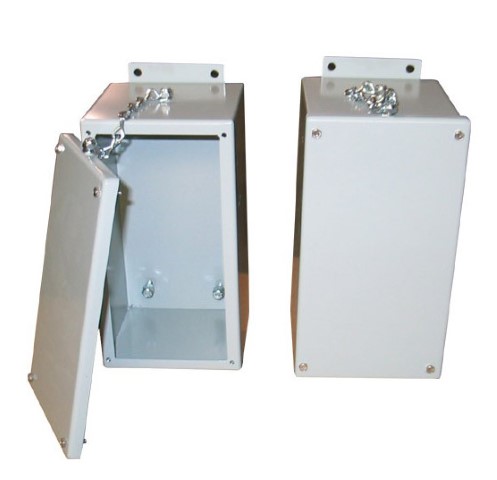 Painted Steel Junction Boxes – Wall Mount Single Door (8″Hx3″Wx3″D ...